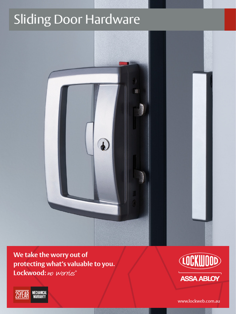 Lockwood Sliding Door Lock Catalogue | PDF | Door