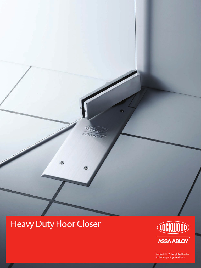 Lockwood ST8011SSS Floor Closer Guide | PDF | Door | Valve