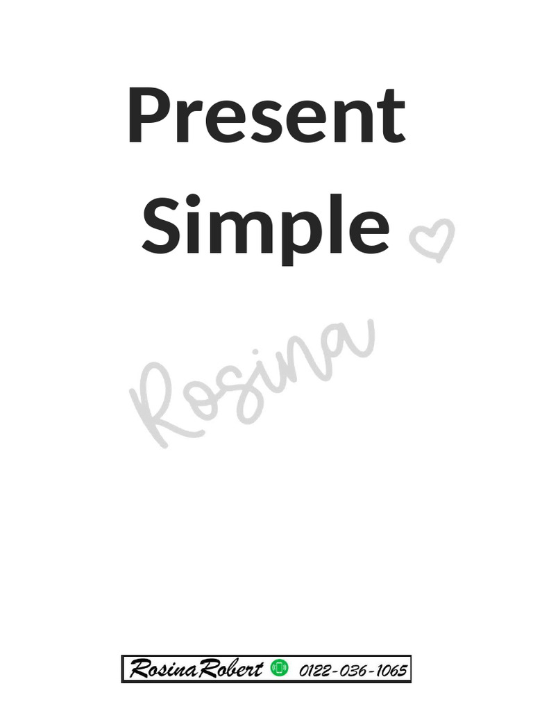Present Simple Negative Form Practice | PDF