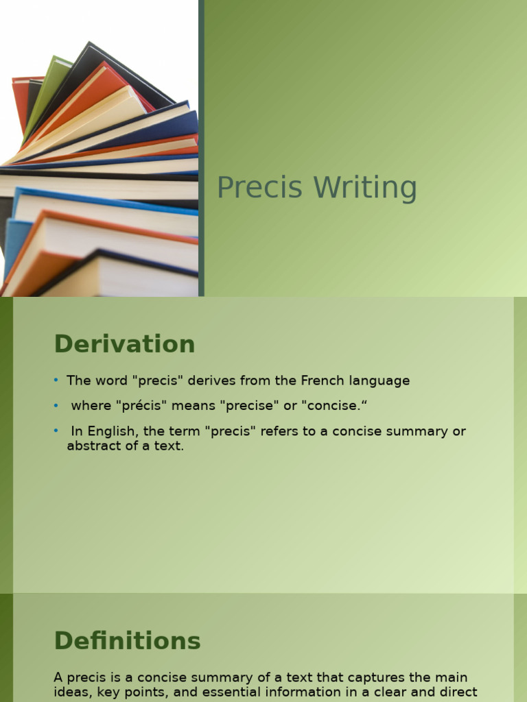 Precis Writing | PDF