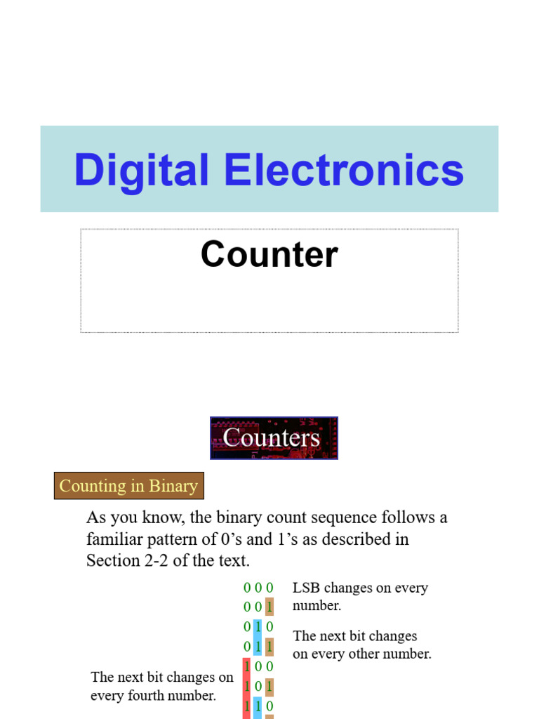 Understanding Digital Counters in Electronics | PDF ...