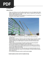 Work Method Statement For Roof Sheeting Works | PDF | Crane (Machine ...