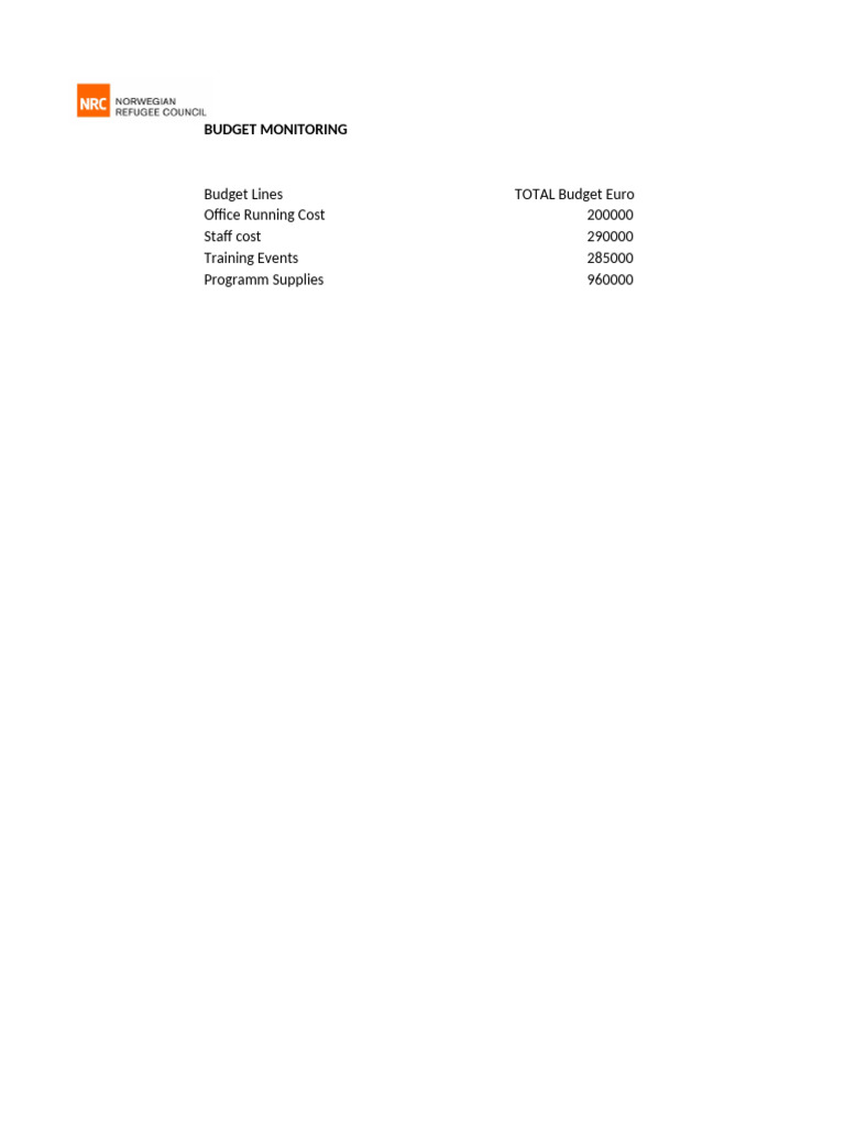 Budget Assignment Overview | PDF