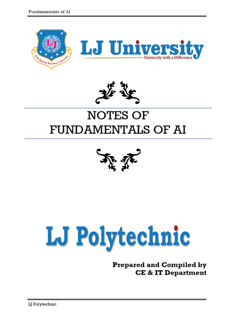 Fundamentals of AI - Notes | PDF | Intelligence (AI) & Semantics ...