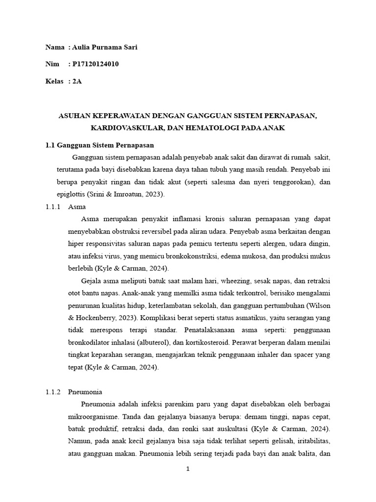 Resume ASKEP Gangguan Sistem | PDF