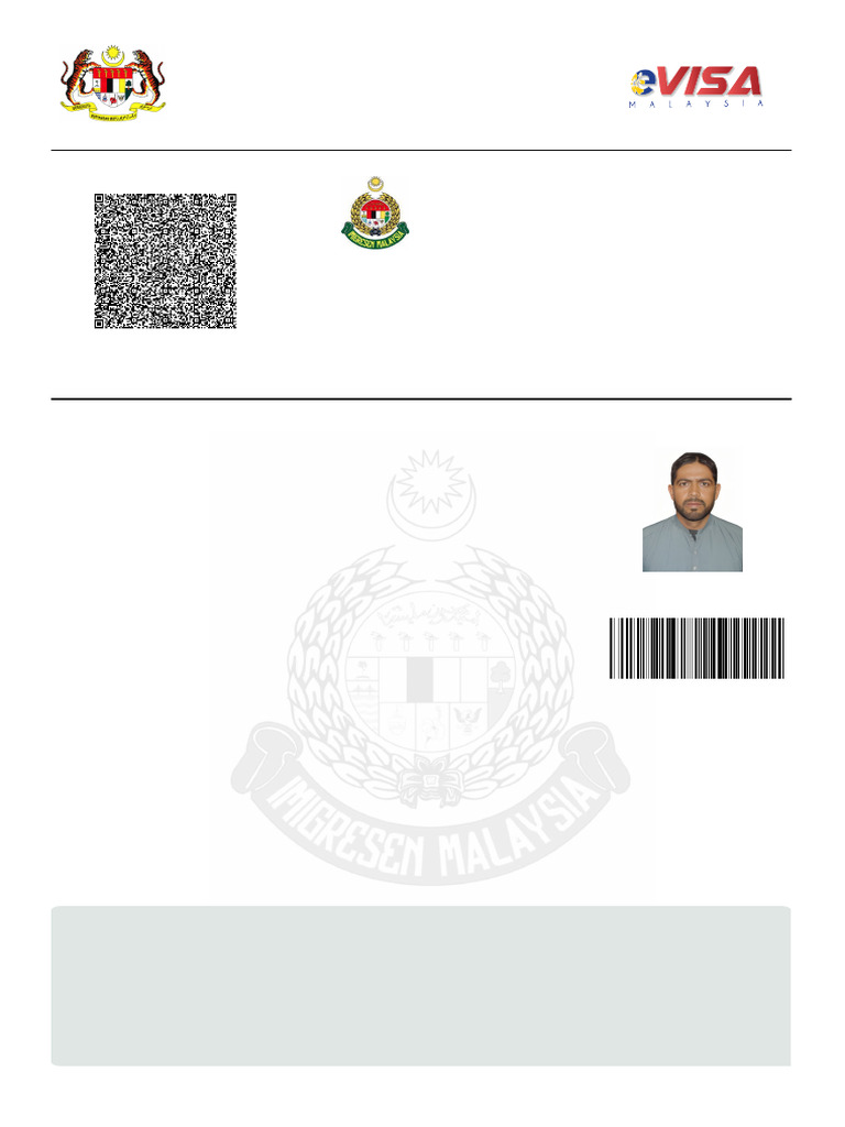 Evisa Note Oo Malaysia Evisa | PDF | Travel Visa | Passport