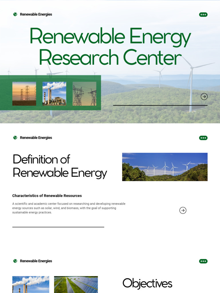 Renewable Energy Research Center Overview | PDF | Renewable Energy ...