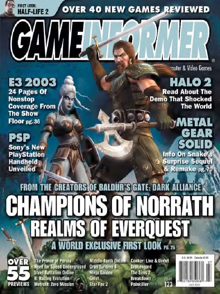 Game Informer Issue 123 (July 2003) | PDF | Indemnity | Video Games