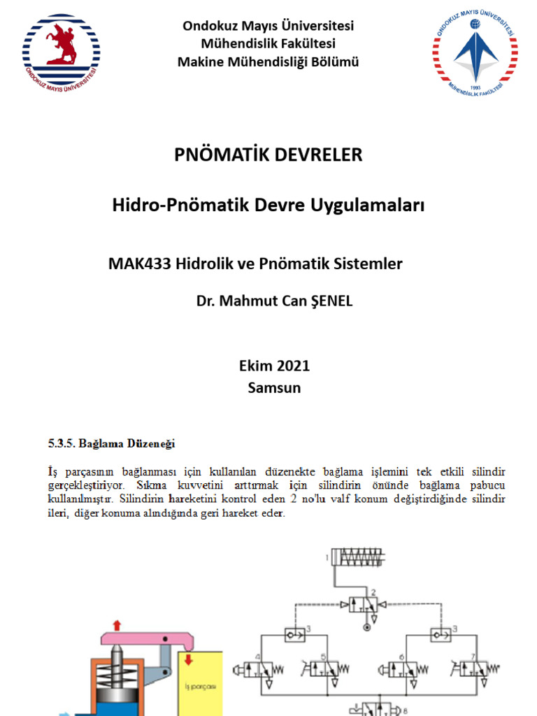13 - Hidro-Pnömatik Devre Uygulamaları | PDF