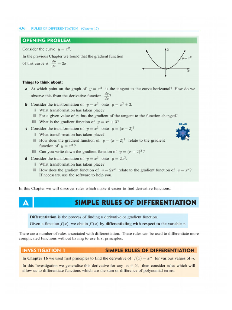 CH 17 Text On Differentiation | PDF