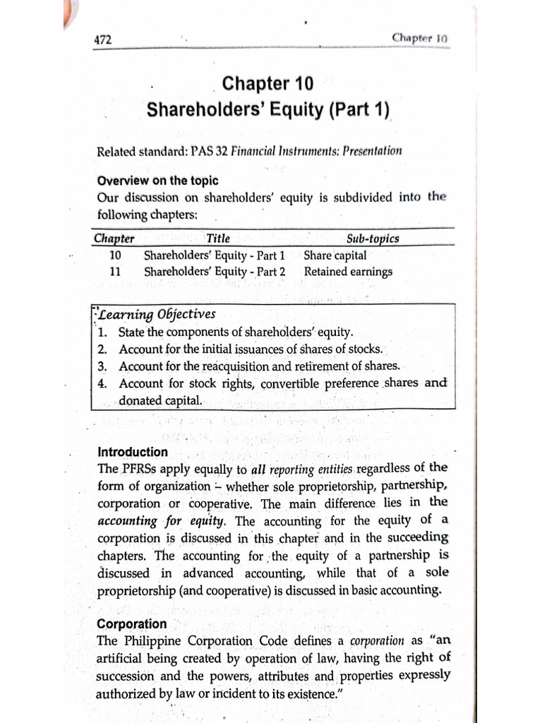 Equity Part 1 | PDF