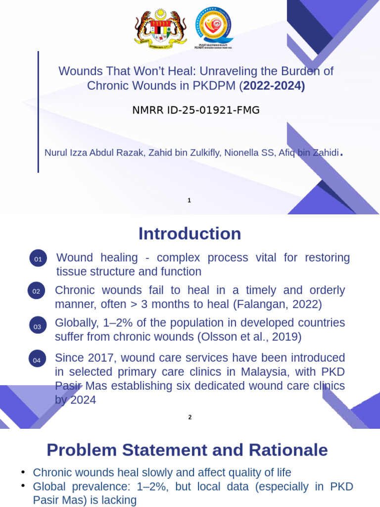 Wound Care Presentation Edited 27.7.25 | PDF | Wound | Medical Specialties