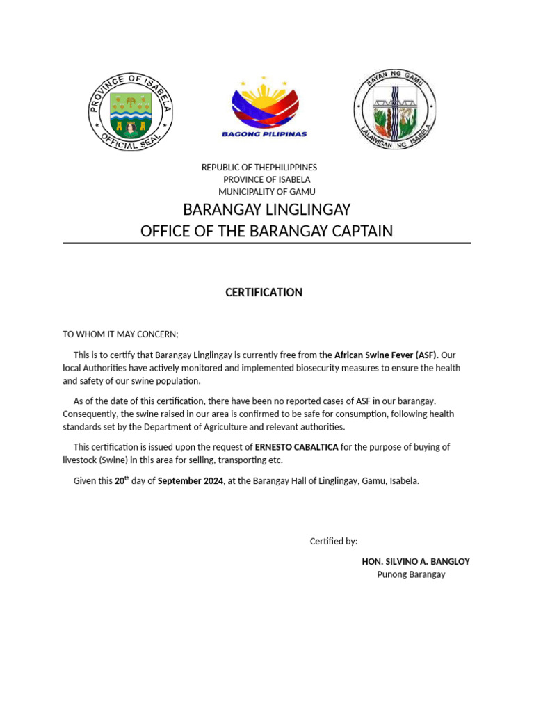 Asf Cert | PDF