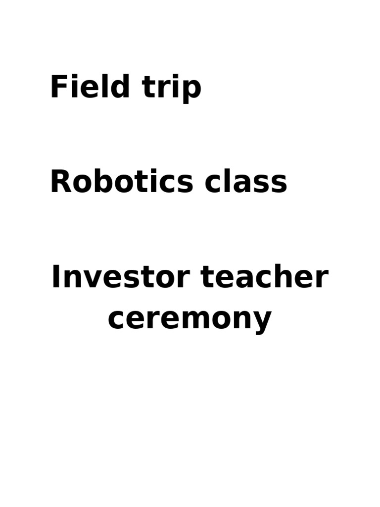 Field Trip | PDF