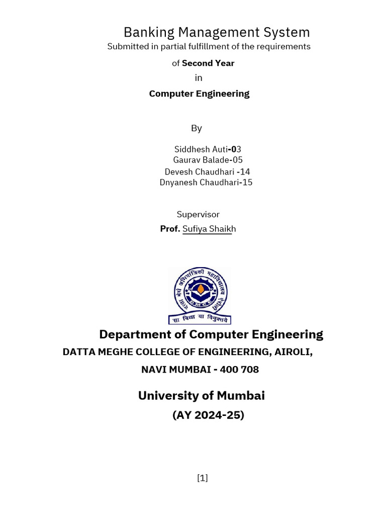 Java Banking Management System Project | PDF | Banks | Usability
