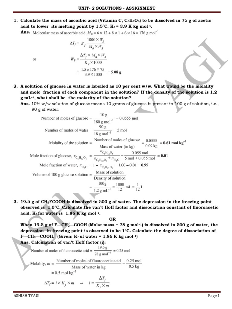 10% W/W Solution of Glucose Means 10 Grams of Glucose Is Present in 100 ...