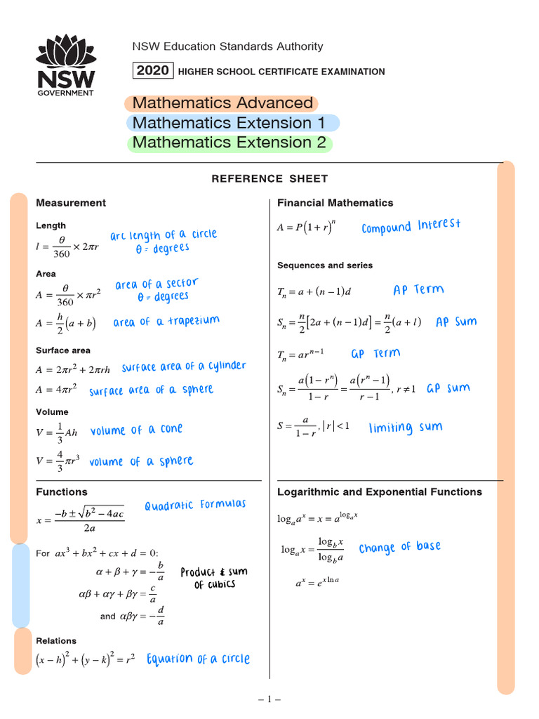 Annotated Sheet | PDF | Area | Trigonometry