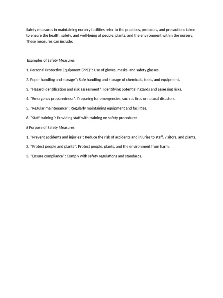 Safety Measures-WPS Office | PDF