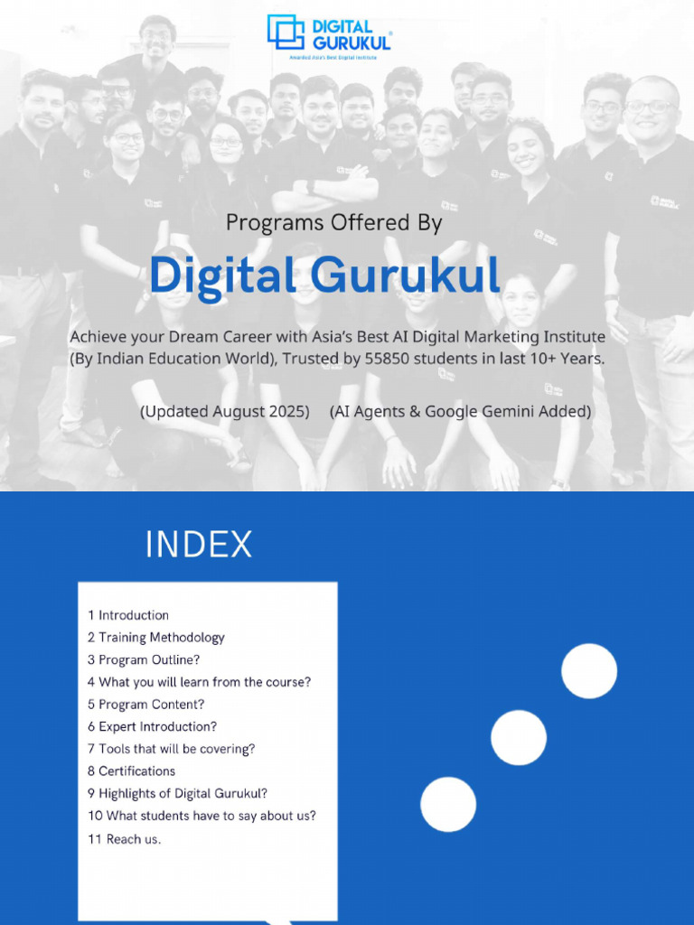 Digital Gurukul Program Brochure - 2025 | PDF