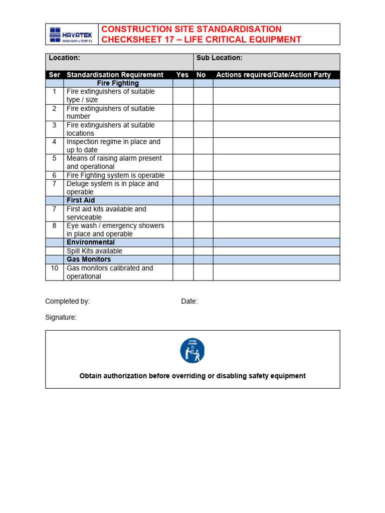 New 17 CSSS Life Critical Equipment | PDF