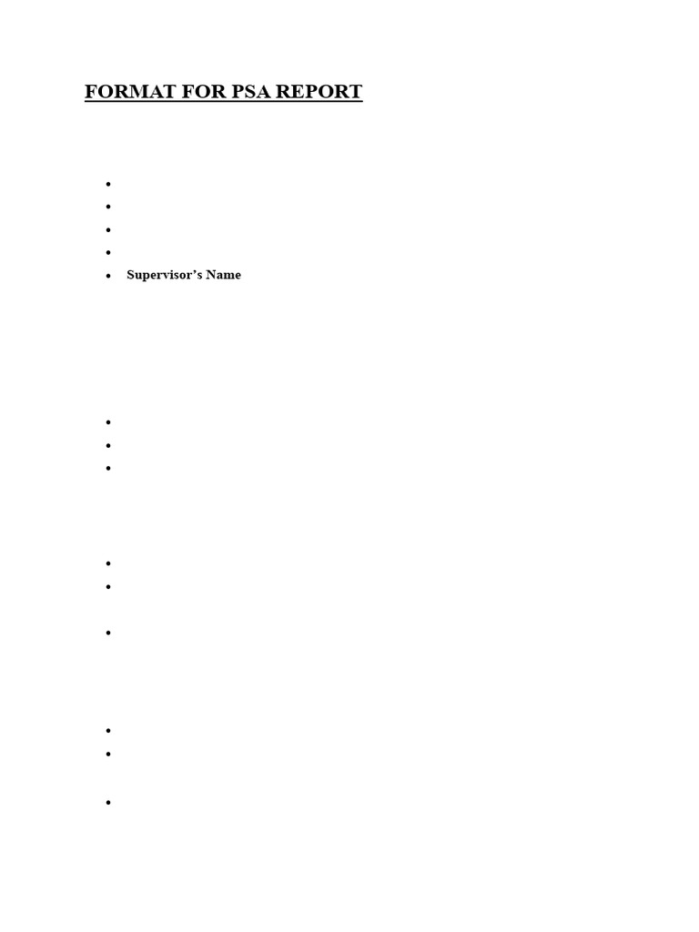 Emc Psa Report Format 2 | PDF | Communication | Cognition