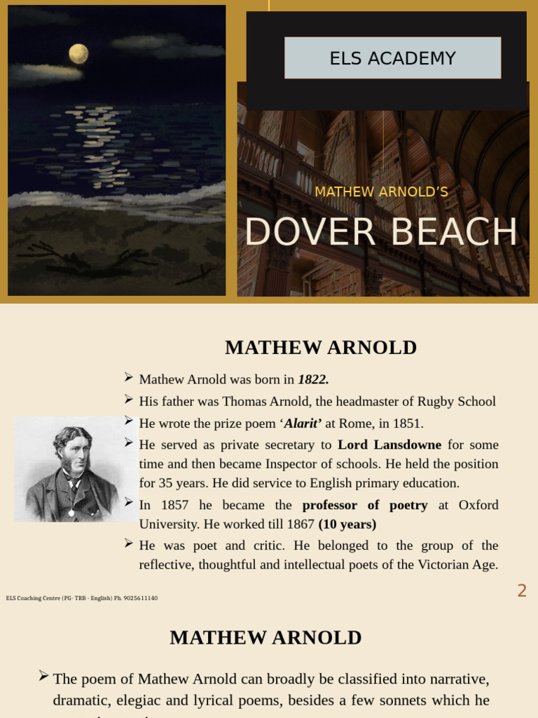 Dover Beach | PDF | Poetry