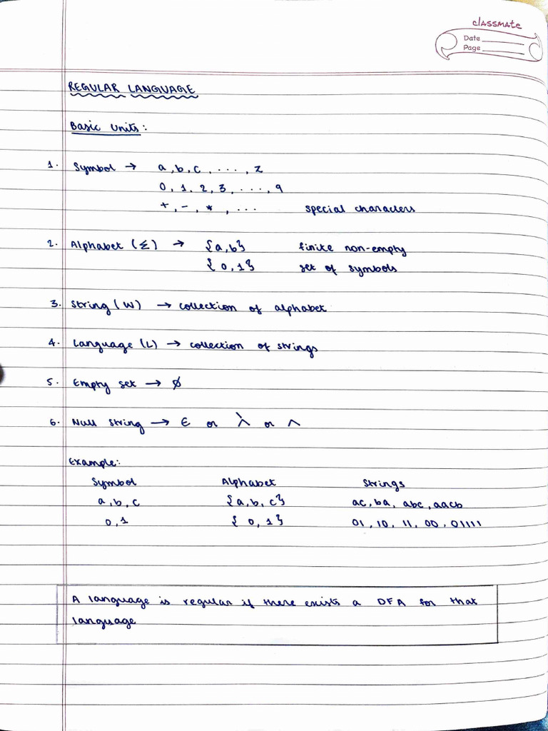 Toc Unit 1 | PDF