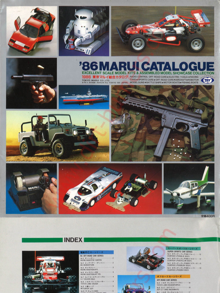 1986 - Tokyo Marui Main Catalog (JP-EN) | PDF