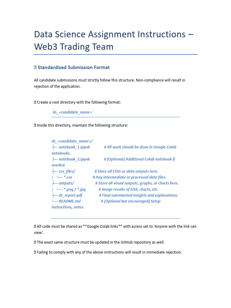 Instructions Data Science | PDF | Comma Separated Values | Data