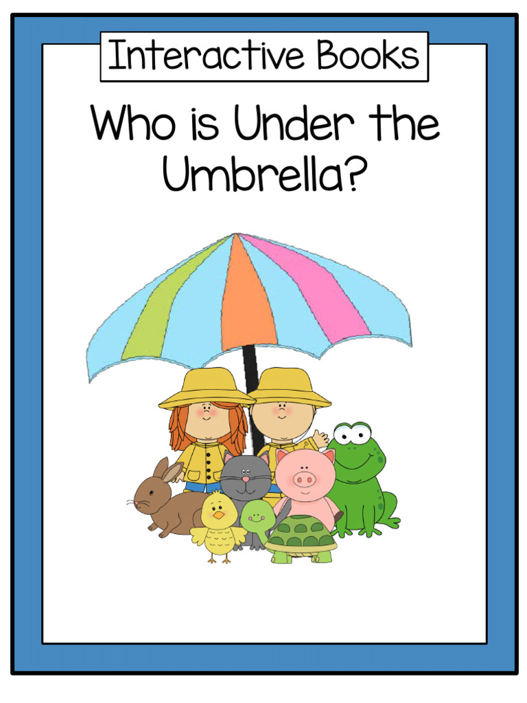 Interactive Book-Who Is Under The Umbrella | PDF