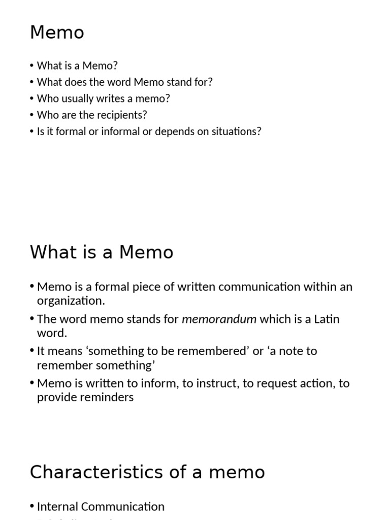 Memo Intro Sample | PDF