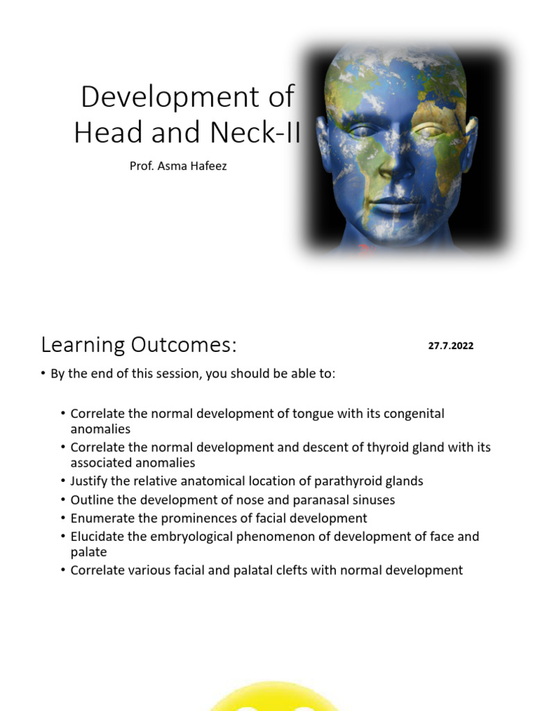 Development of Head and Neck-II 2022 | PDF | Human Nose | Thyroid