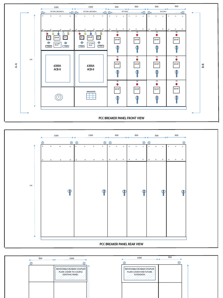 Ga of PCC Incomer Panel | PDF | Electrical Engineering | Power Engineering