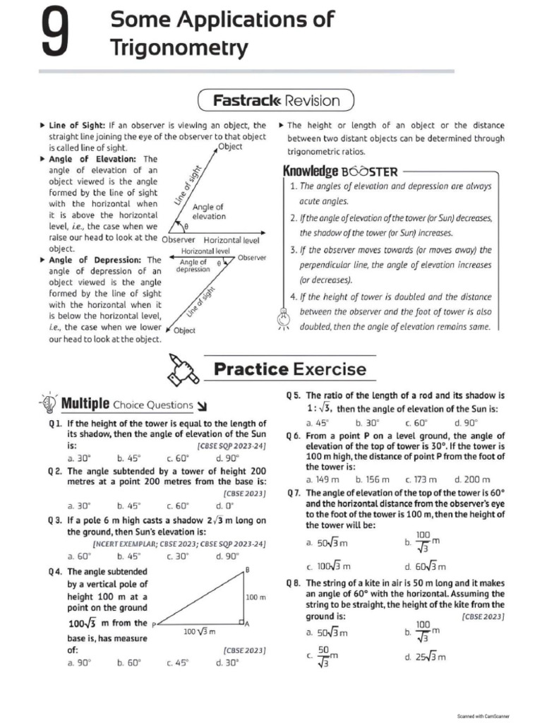 Application of Trigonometry | PDF
