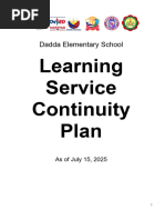 Learning-And-Service-Continuity-Plan - Sample | PDF | Internet
