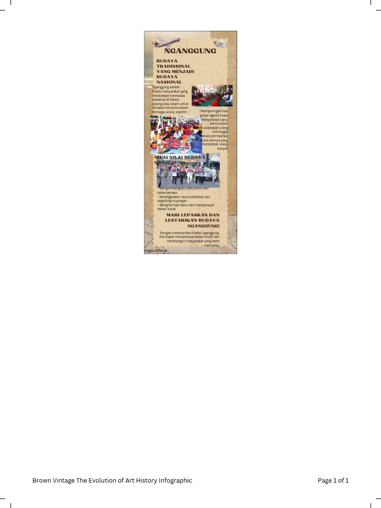Brown Vintage The Evolution of Art History Infographic - 4 | PDF