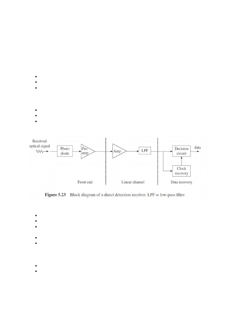Direct Detection Receivers | PDF | Amplifier | Electronic Filter