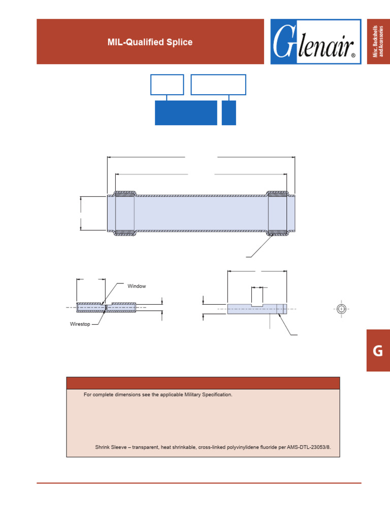 MIL-Spec M81824/1 Splice Overview | PDF | Materials | Manufactured Goods