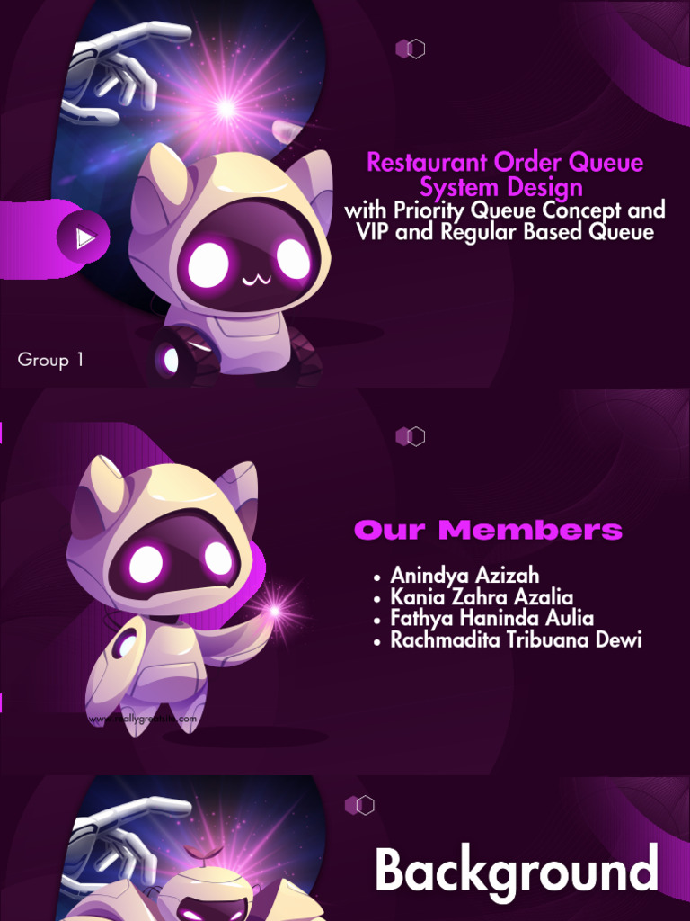 Blue Futuristic Illustrative Artificial Intelligence Project Presentation PDF | PDF | Queue ...