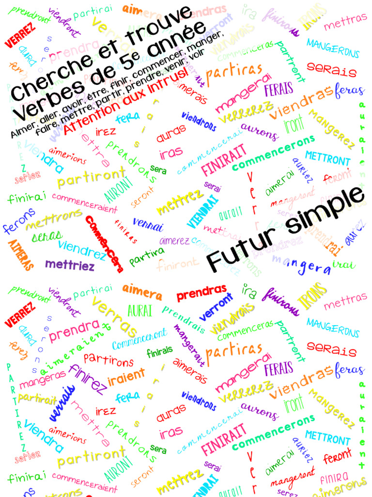 Verbes du futur simple en français | PDF