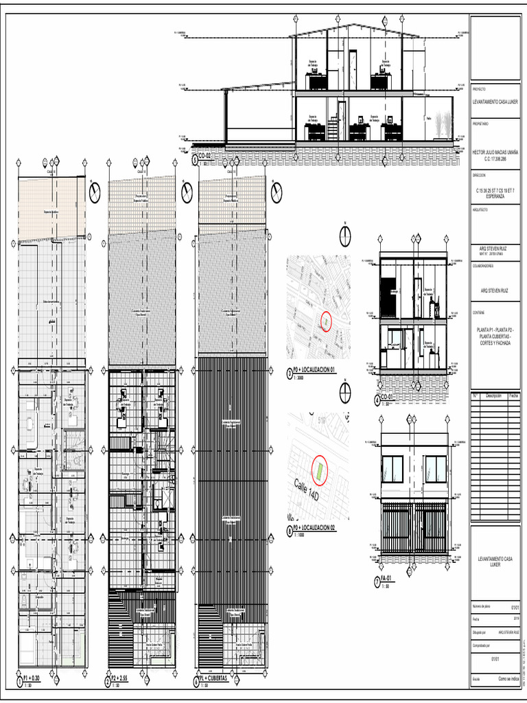 Levantamiento Casa Luker: Planos y Detalles | PDF