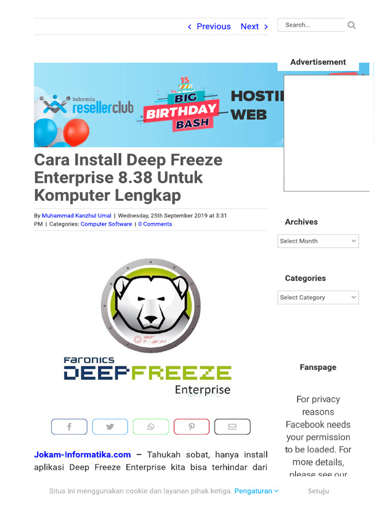 Cara Install Deep Freeze Enterprise 8-38 utk komputer lengkap | PDF