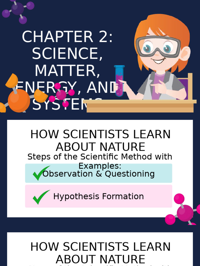 Chapter 2 Science Matter Energy and Systems | PDF | Chemical Substances ...