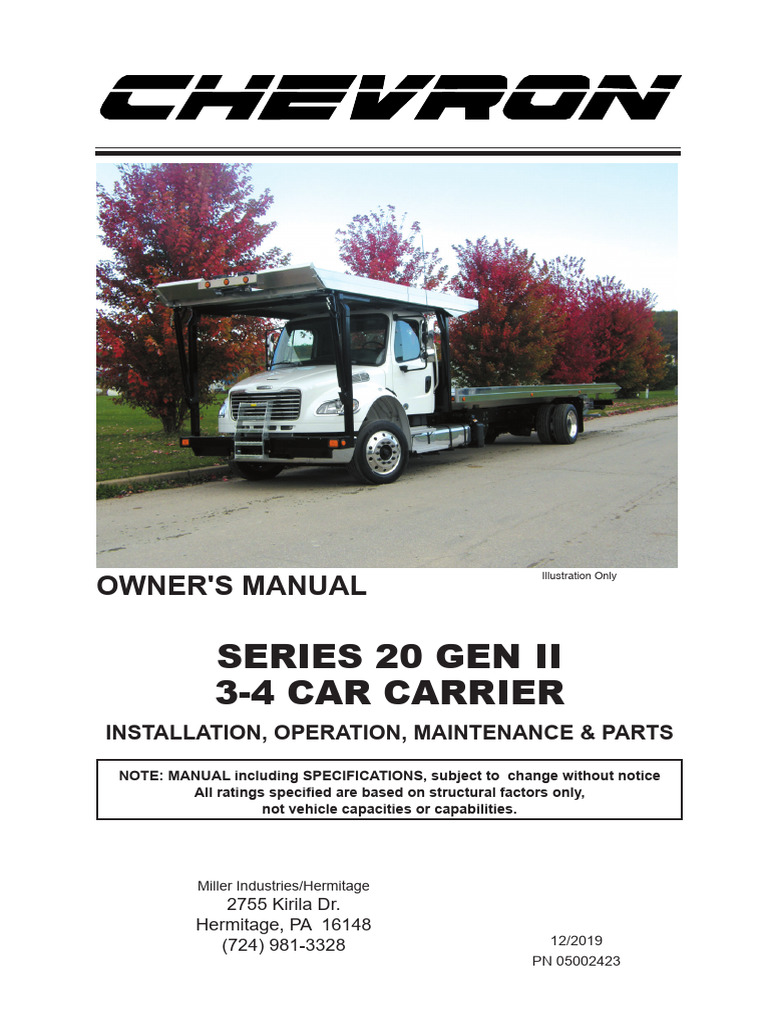 Series 20 Gen II 4-Car Carrier Manual | PDF