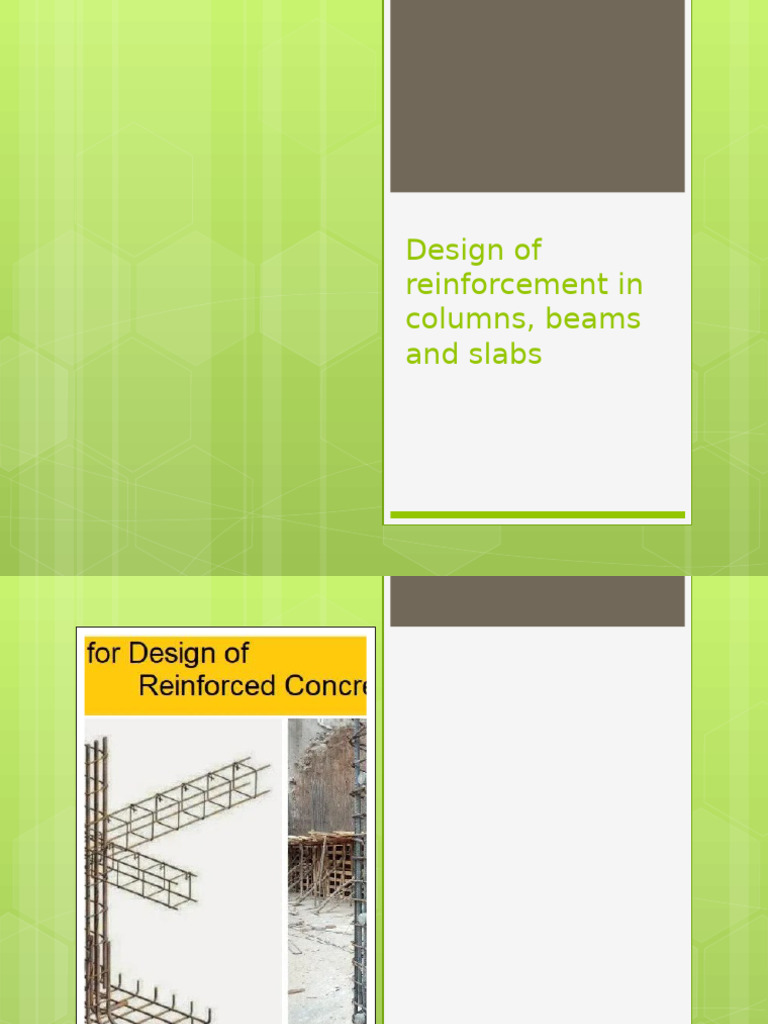 Design of Reinforcement in Columns and Beams | PDF | Beam (Structure ...