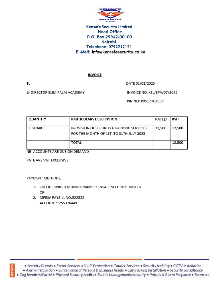 Elim Palm Academy Invoice June 2025 (1) 24 | PDF