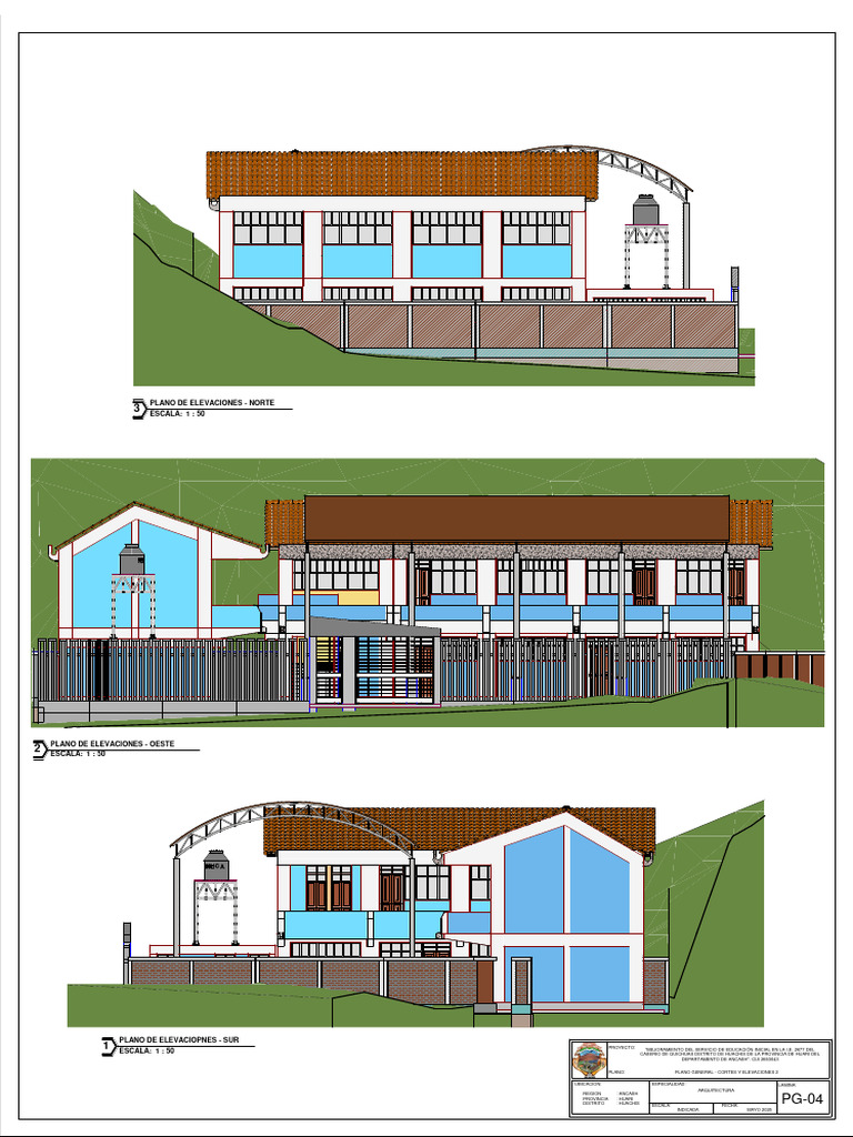 004 - Plano General - Cortes y Elevaciones 2 | PDF