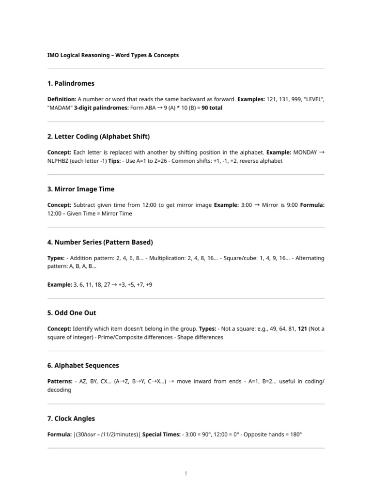 Logical Patterns in Reasoning Techniques | PDF