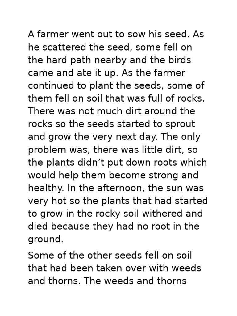 Parables of Growth and Heart Condition | PDF