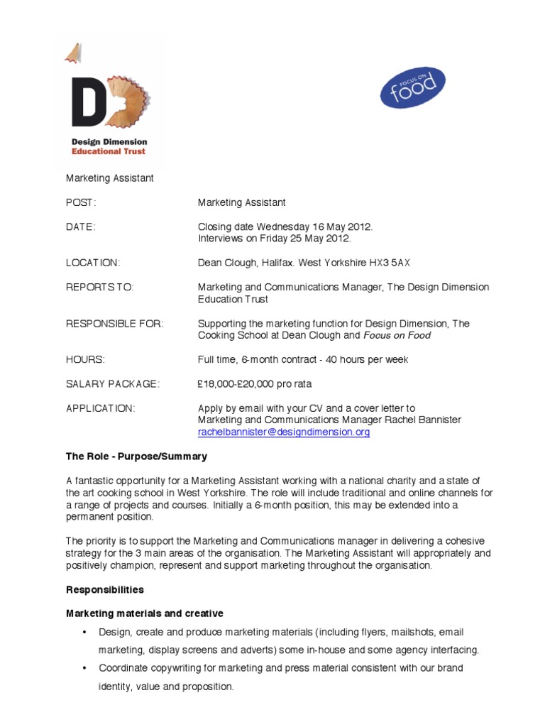 Marketing Assistant Role-Final | PDF | Social Media | Popular Culture ...